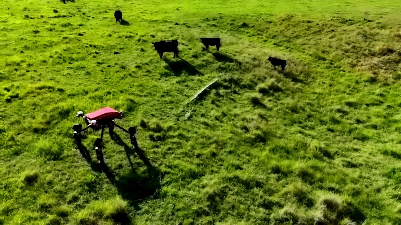 SwagBot, „vaca-robot” cu inteligență artificială, care păstorește vite ...